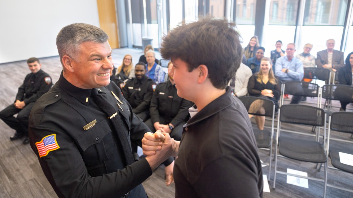 Ceremony honors new, promoted Cornell police officers | Cornell Chronicle