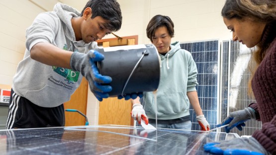 Sustainability students bring dead solar panels back to life | Cornell ...
