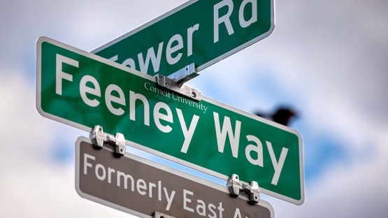 ‘Feeney Way’ officially unveiled on donor’s 90th birthday | Cornell ...