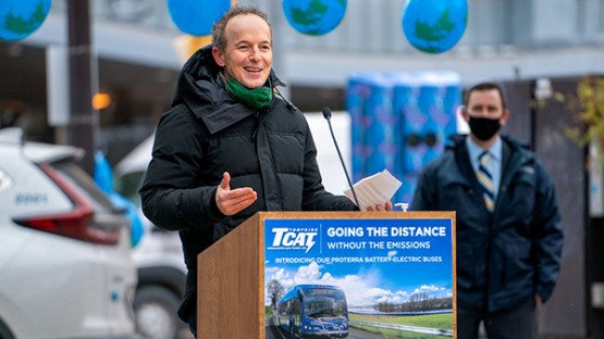 TCAT announces delivery of seven electric buses | Cornell Chronicle