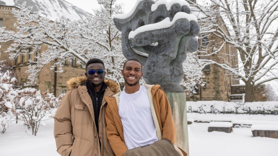 In their own words: Students from Ghana on the first snow of winter ...
