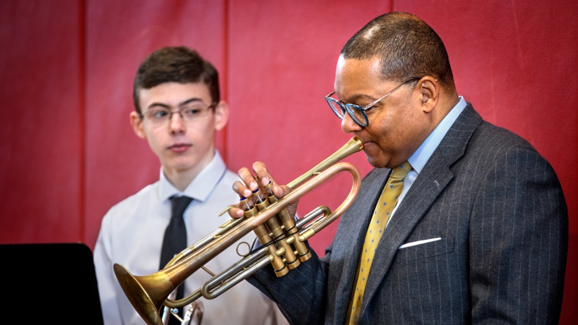 Students, faculty reflect on lessons from Wynton Marsalis' visit ...